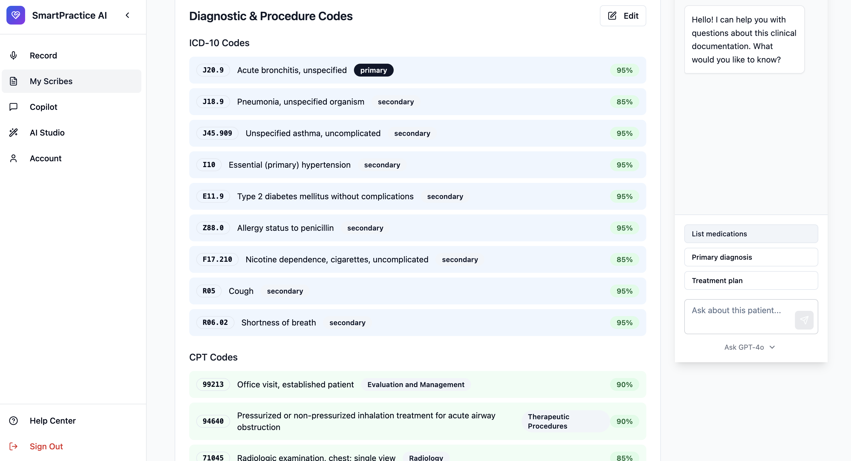 SmartPractice AI - AI Medical Note Taking & Clinical Documentation Software